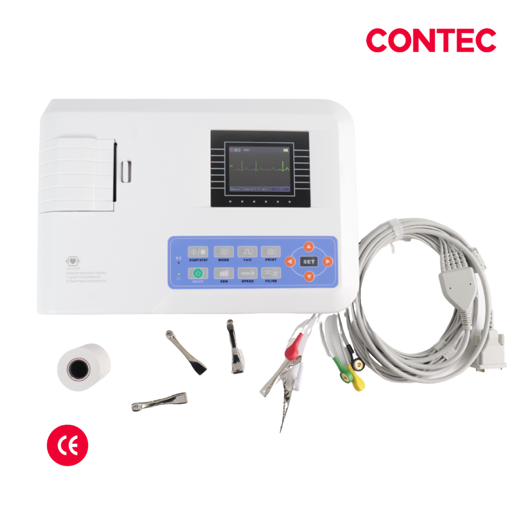Electrocardiografo veterinario, mono canal, CONTEC | Viamed - Equipos Médicos